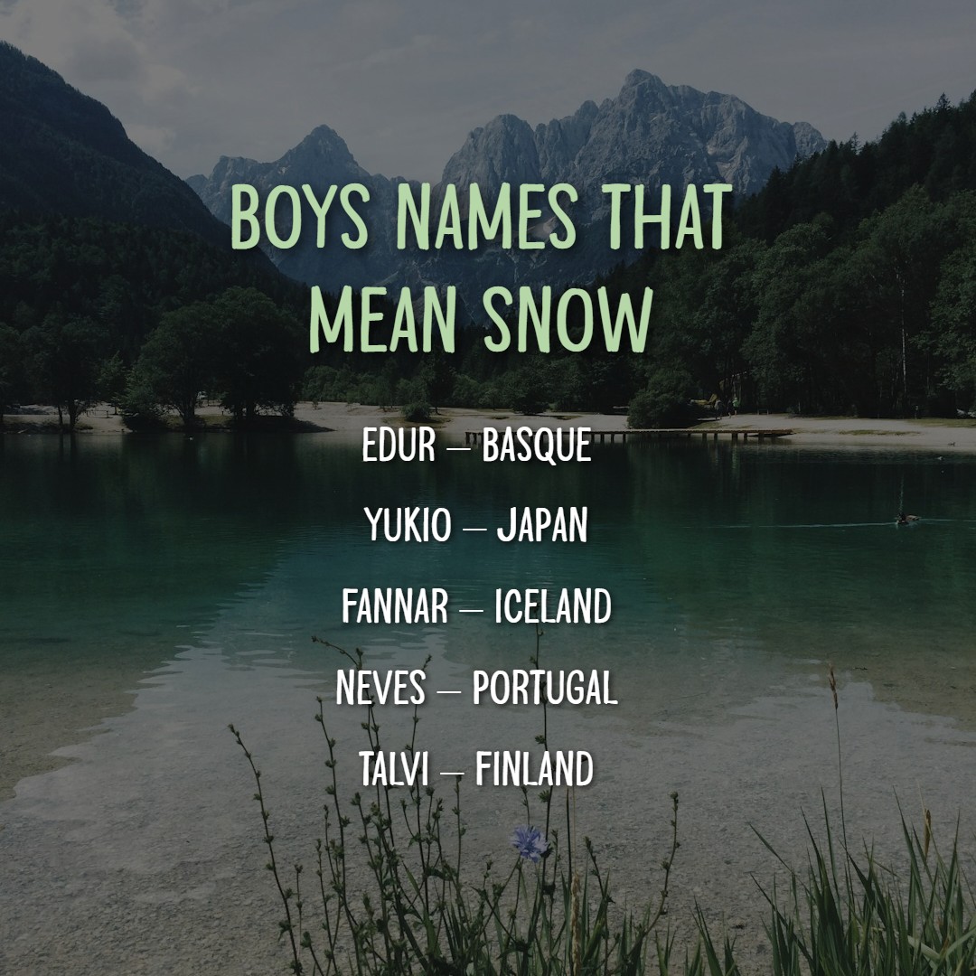 150+ Beautiful Names That Mean Snow for Boys, Girls, and Unisex ...